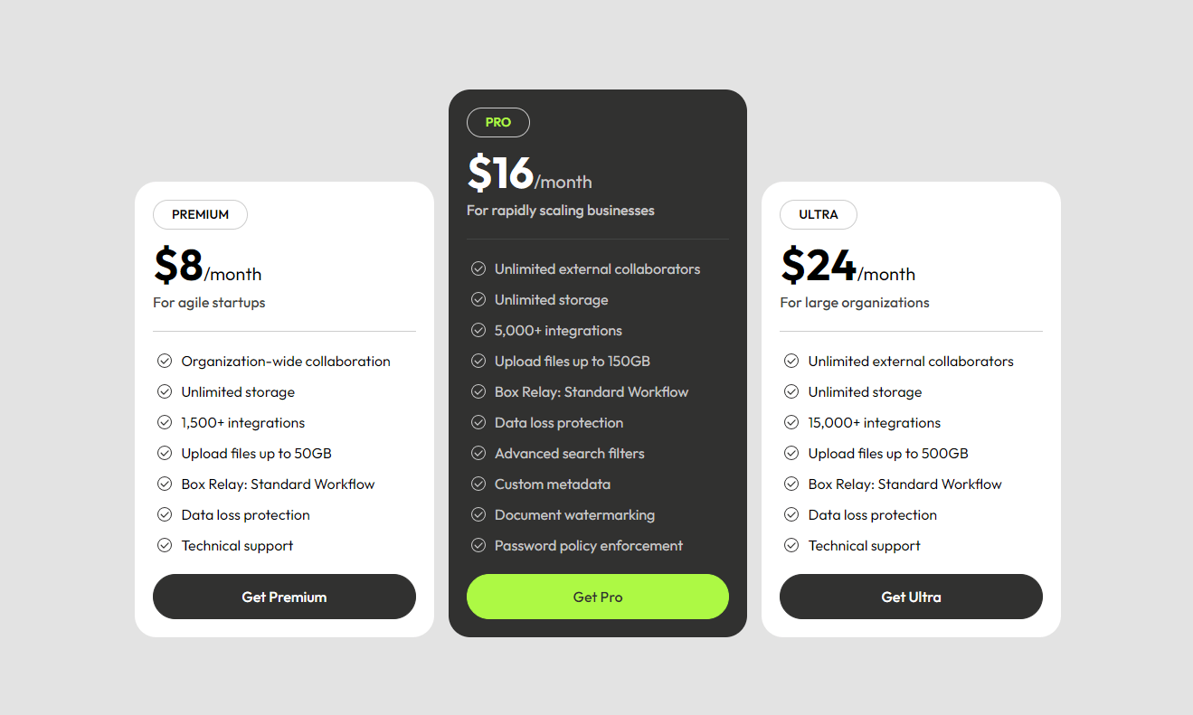 3 Tier SaaS Pricing Table | Free Webflow Component